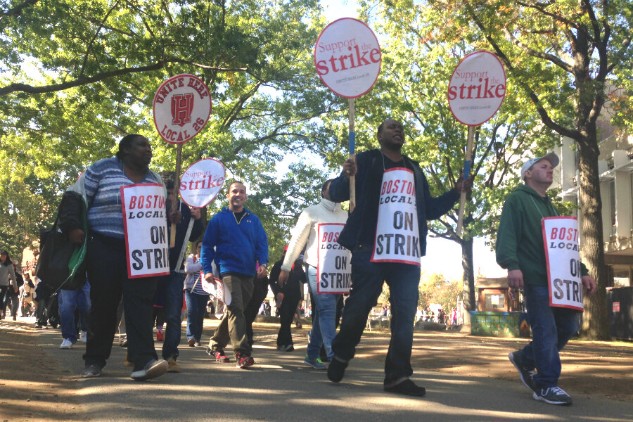 First strike in 33 years: Why Harvard's food service workers walked out ...