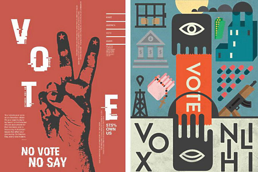 Get out the vote: eight posters encouraging people to cast ballots ...