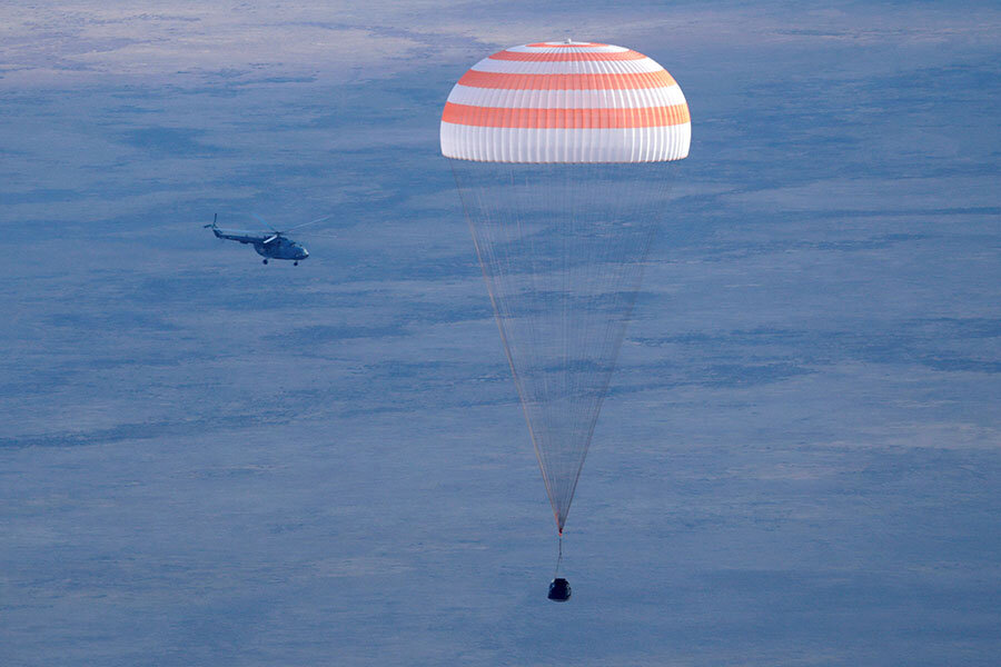 Soyuz capsule returns multinational astronaut crew to Earth - CSMonitor.com