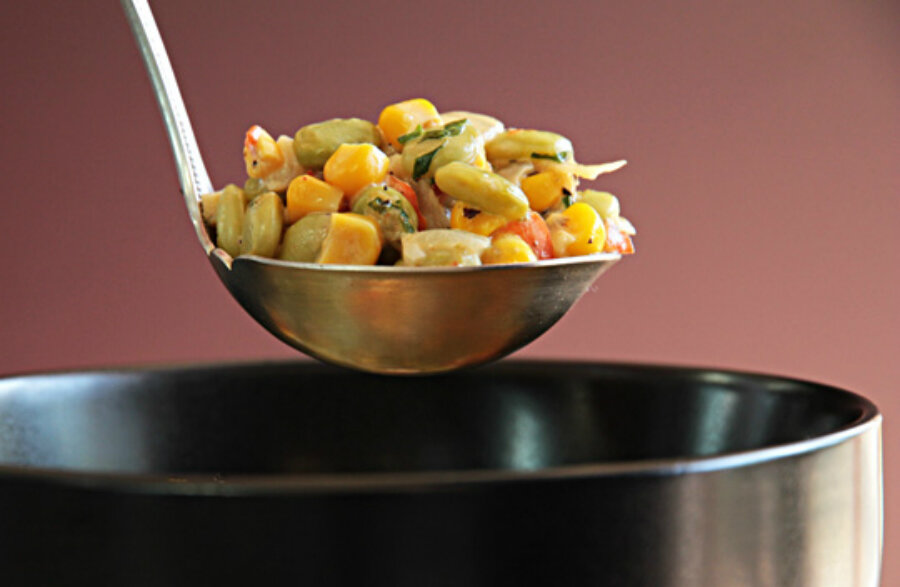 Holiday recipe swap: Southwestern succotash with roasted green chile ...