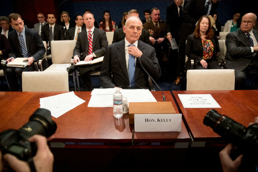 HS secretary Kelly goes before Congress, takes blame for travel ban ...
