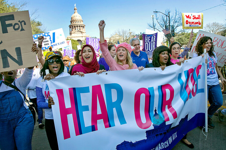 A year after the March, women are sprinting forward - CSMonitor.com