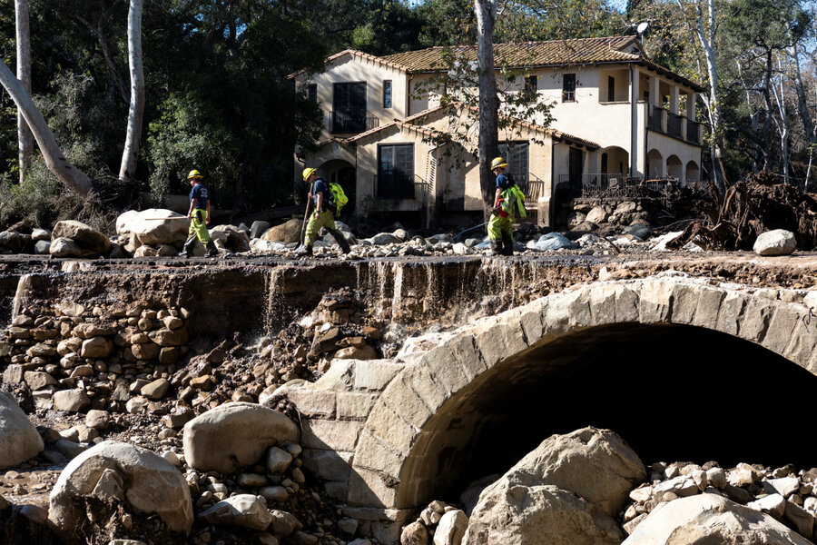 California mudslides highlight evacuation complexities - CSMonitor.com
