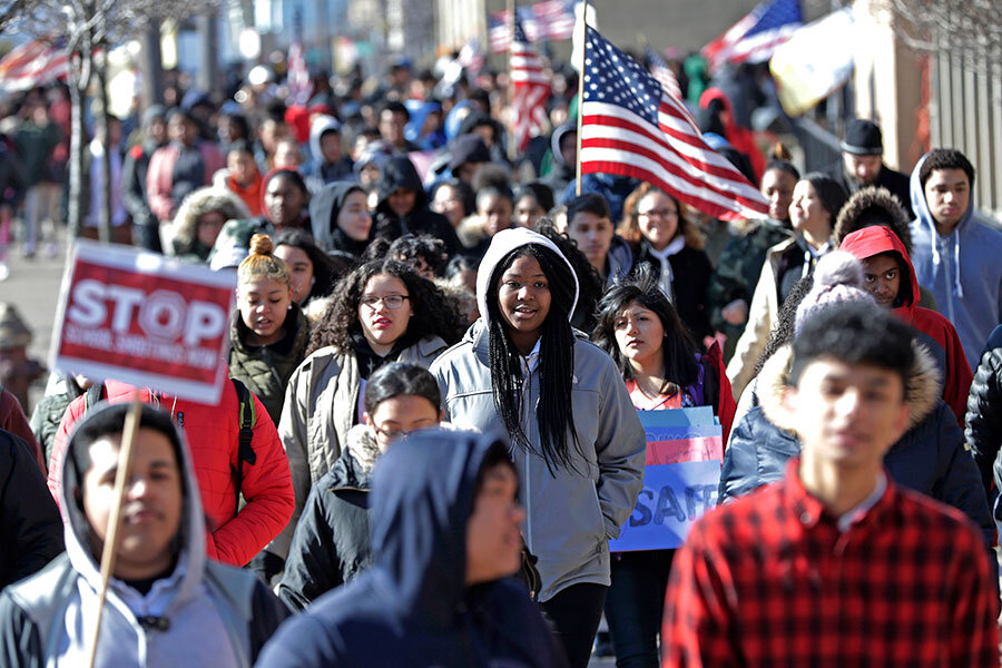 Student walkouts protest gun violence - CSMonitor.com Student walkouts protest gun violence - CSMonitor.com