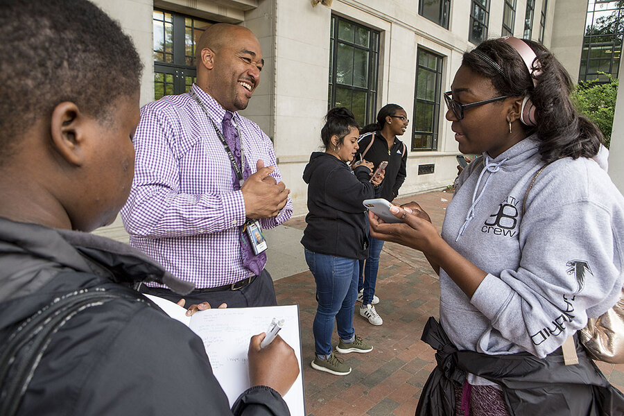 Next up for men of color? A place at the front of the classroom ...