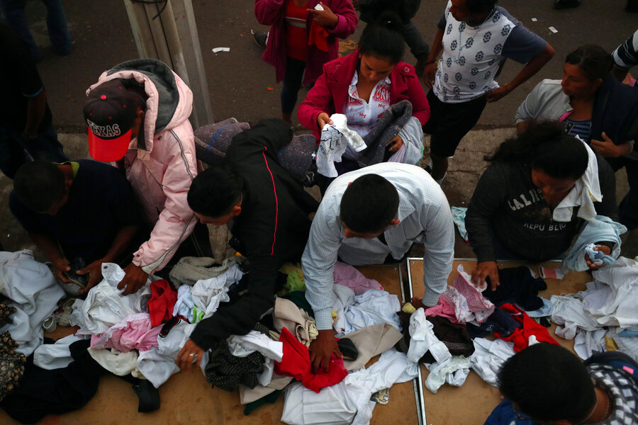 Weary migrant caravan arrives in Mexico City - CSMonitor.com