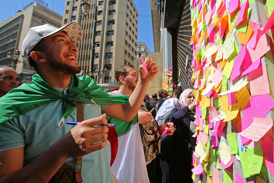 Algeria protests: Finding a voice, youth seek more than token change ...