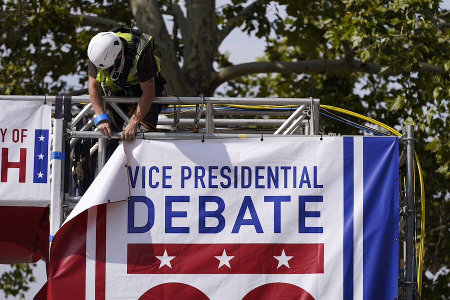 What to watch for in the 2020 US vice presidential debate - CSMonitor.com