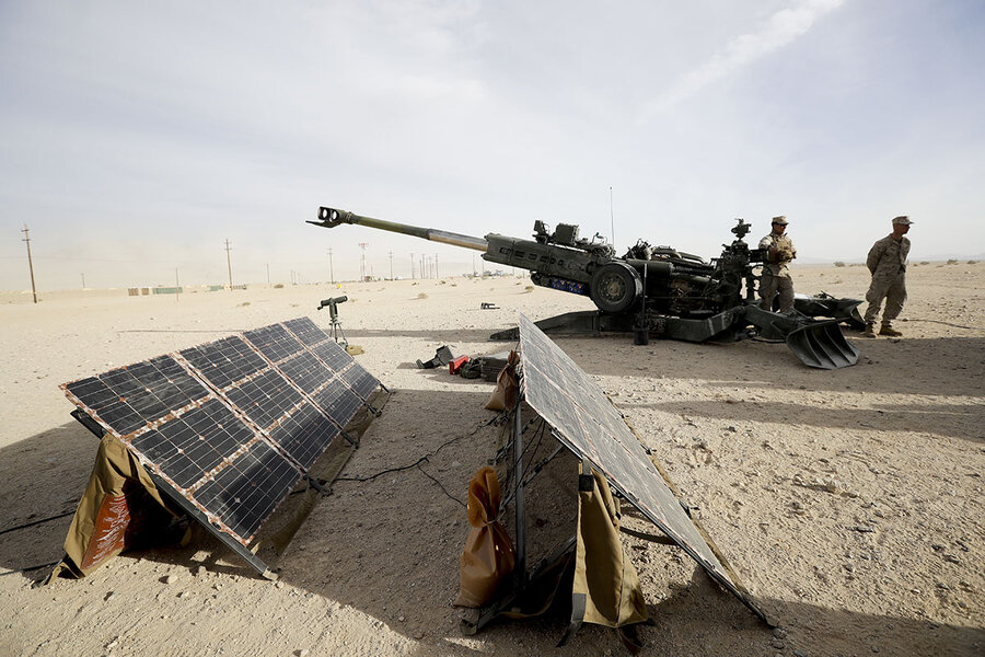 DOD reduces its carbon footprint to protect its bases - CSMonitor.com