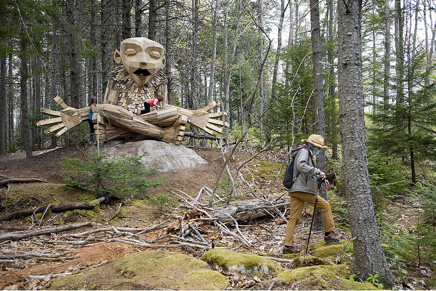 Nature and conservation get a boost from artist’s forest trolls ...