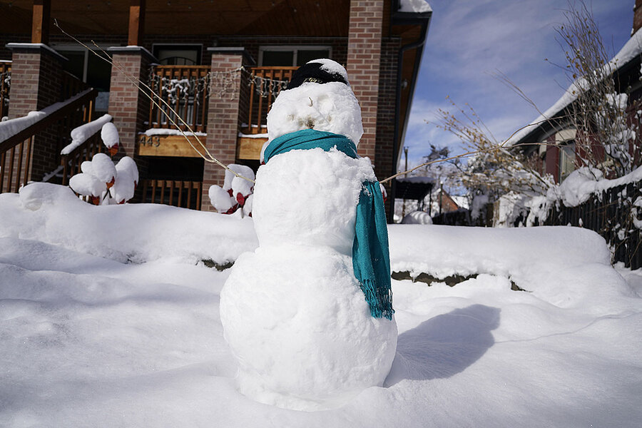 Florida children get a snowman sent special delivery
