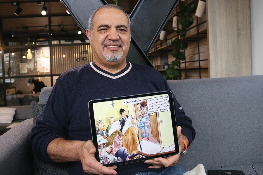 ‘Our right to dream’: Why Emad Hajjaj draws on despite threat of arrest ...