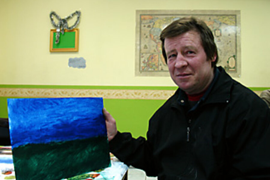 Moscow's homeless stage art show - CSMonitor.com