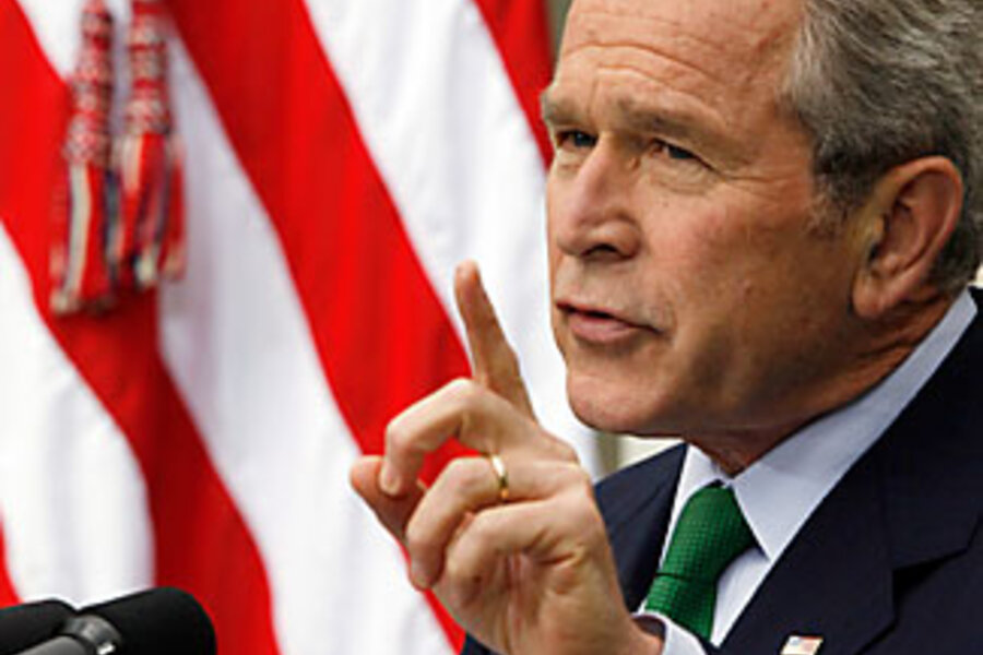 Bush, Congress clash over economy - CSMonitor.com