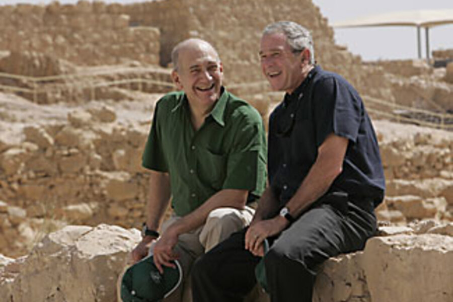 In Israel, Bush outlines a blunt vision for the Middle East - CSMonitor.com