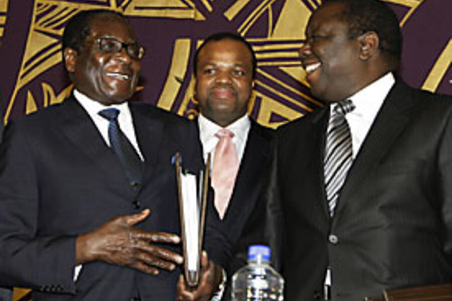 Zimbabwe's power-sharing pact: Can rivals make it work? - CSMonitor.com