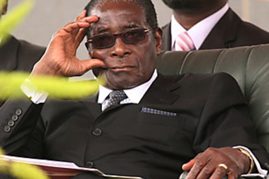 Mugabe claims power-sharing partners trying to oust him - CSMonitor.com