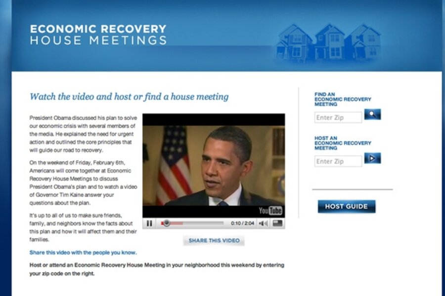 Obama takes combo-meal approach to save stimulus bill - CSMonitor.com