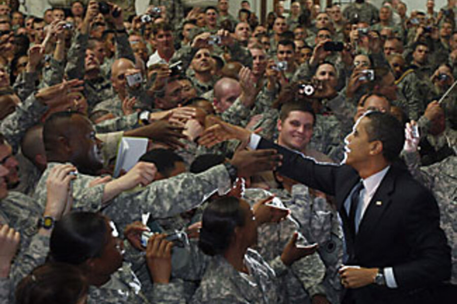 In Iraq, Obama underscores support for troops - CSMonitor.com