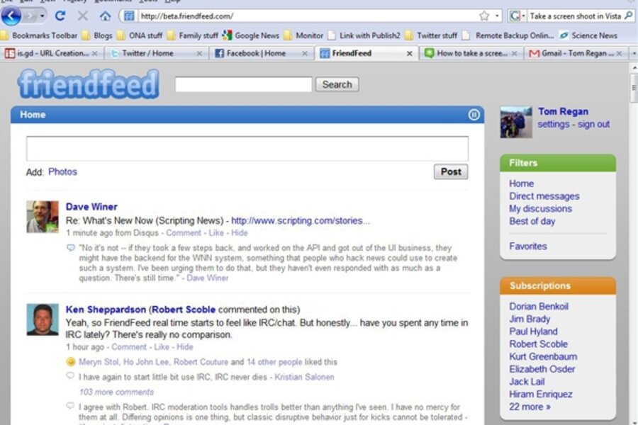 What is FriendFeed? And why it’s better than ever. - CSMonitor.com