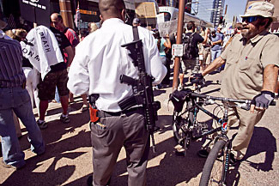 Guns at presidential events: encouraging extremists? - CSMonitor.com