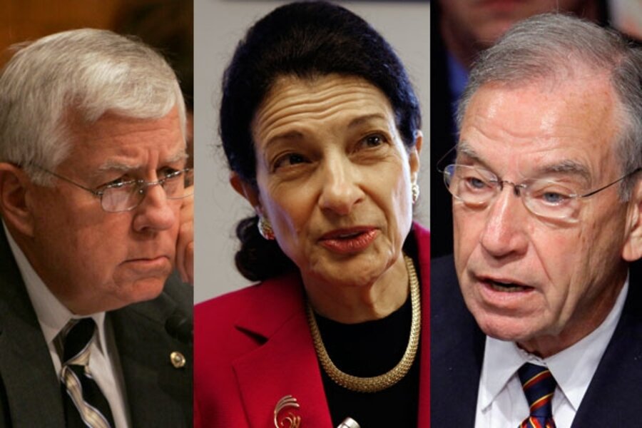Three senators hold healthcare reform in their hands - CSMonitor.com