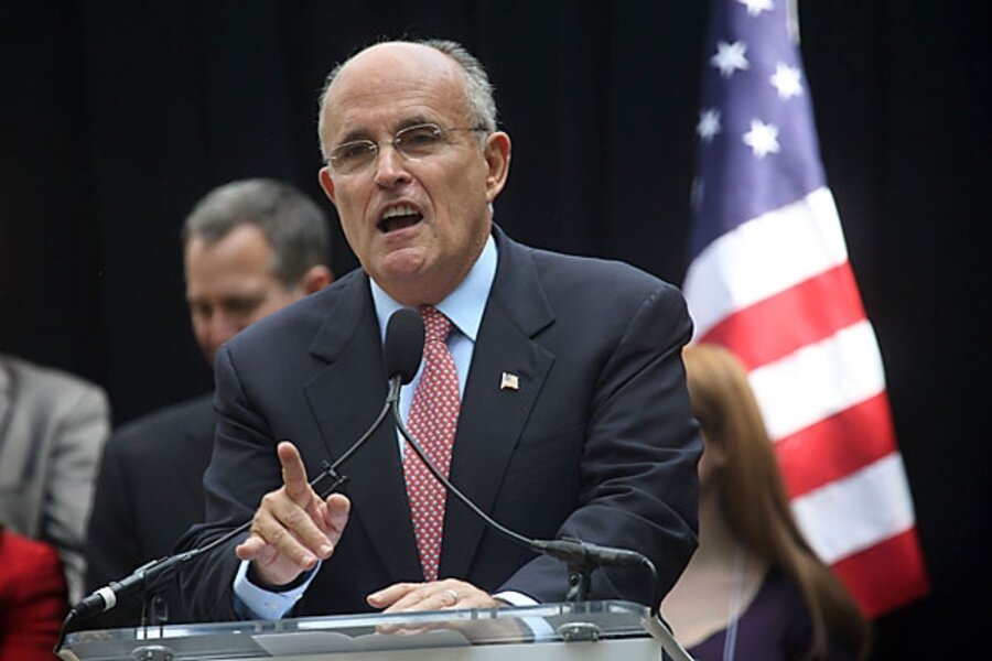 Rudy Giuliani for Senate? He'd make a big race bigger. - CSMonitor.com