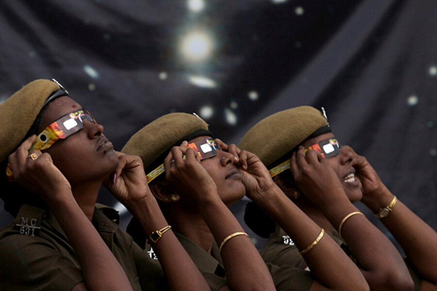 Annular solar eclipse: In India, a chanting temple goes silent ...