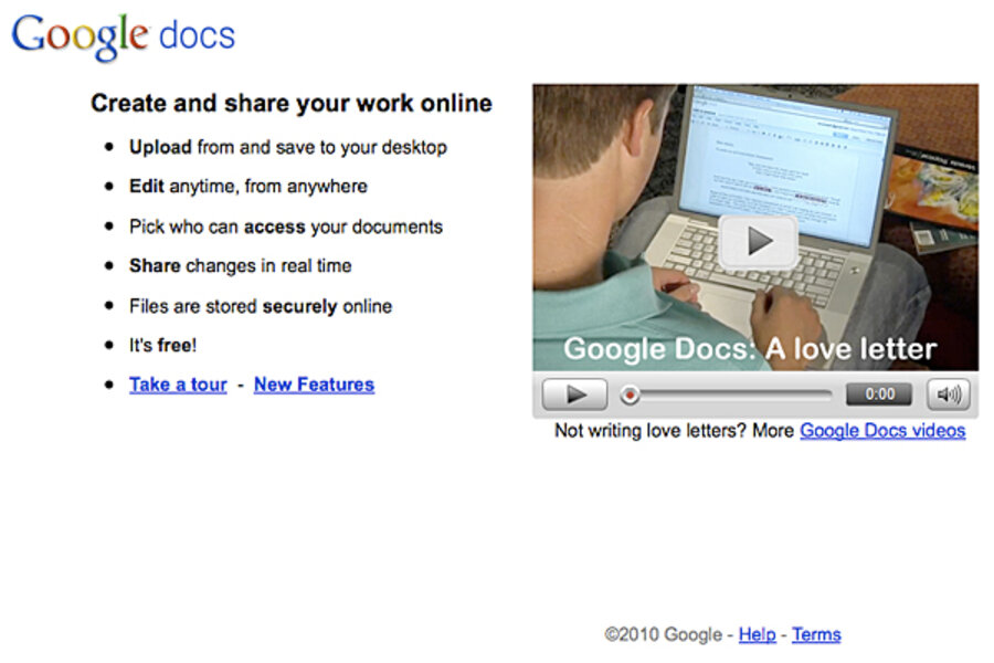 Google Docs file storage tiptoes toward 'GDrive' - CSMonitor.com