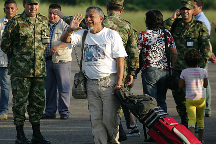 In Colombia, FARC rebels release their longest-held hostage - CSMonitor.com