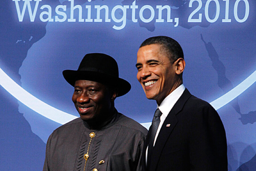 Nigeria's president Goodluck Jonathan vows to hold clean elections ...