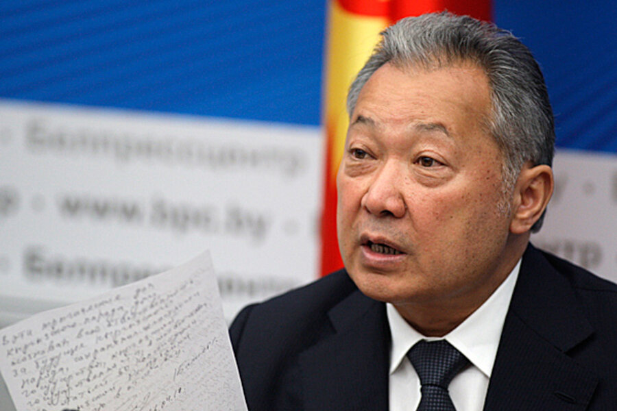 Kyrgyzstan's Bakiyev charged with mass murder - CSMonitor.com