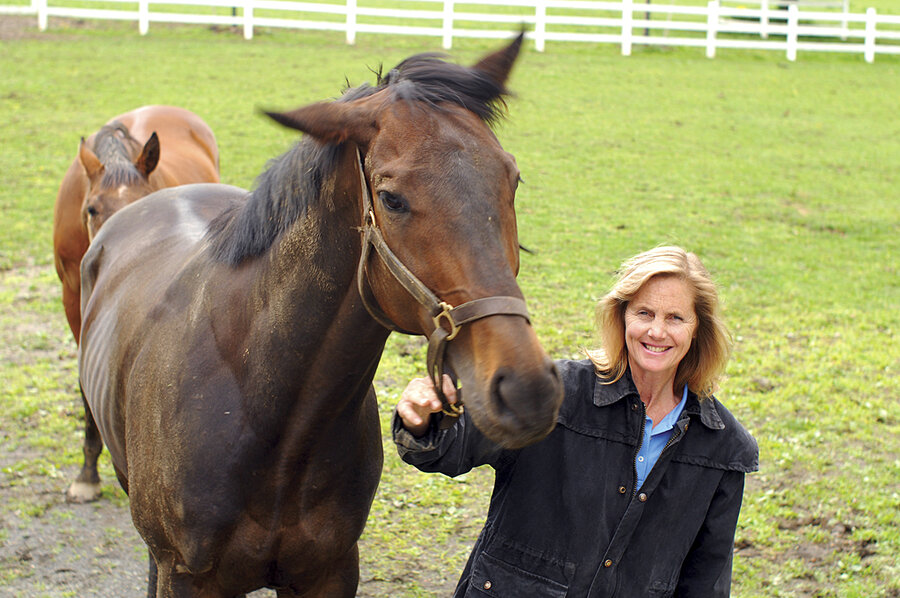 A horse rescuer who saves thoroughbreds headed to slaughterhouses ...