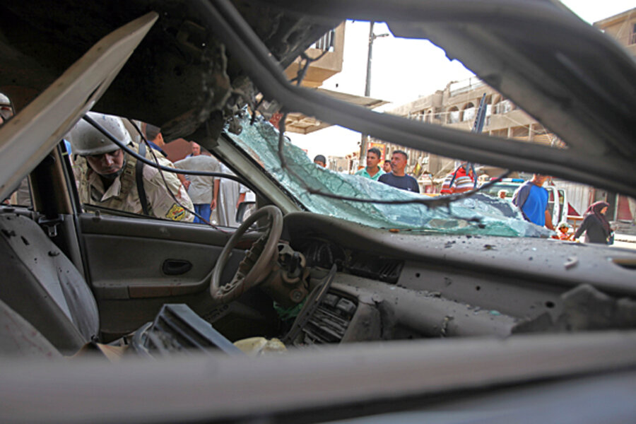 Iraq car bomb, checkpoint attack leaves 25 dead - CSMonitor.com