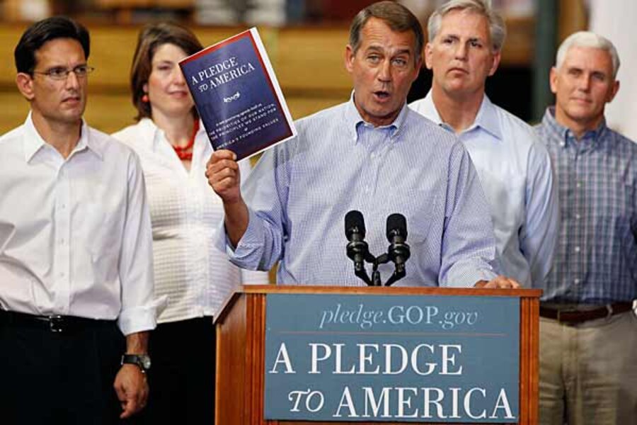 GOP's Pledge to America laced with 'tea party' slogans - CSMonitor.com