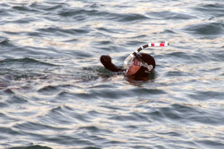 Philippe Croizon, a quadriplegic amputee, swims across the English ...