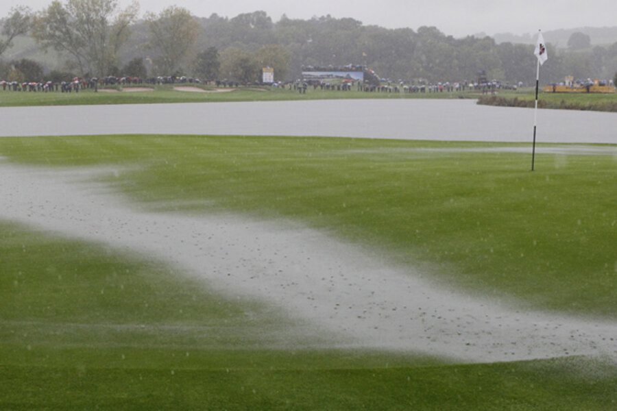 Ryder Cup battles Welsh rain on first day. Will it finish on schedule ...