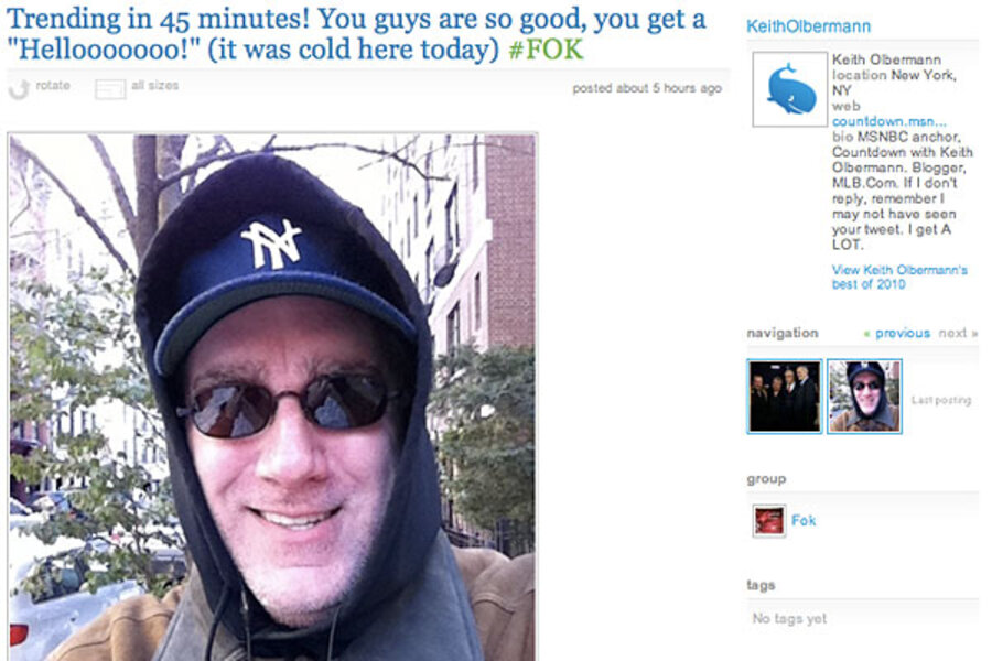 Keith Olbermann: unanswered questions may be coming via Twitter ...