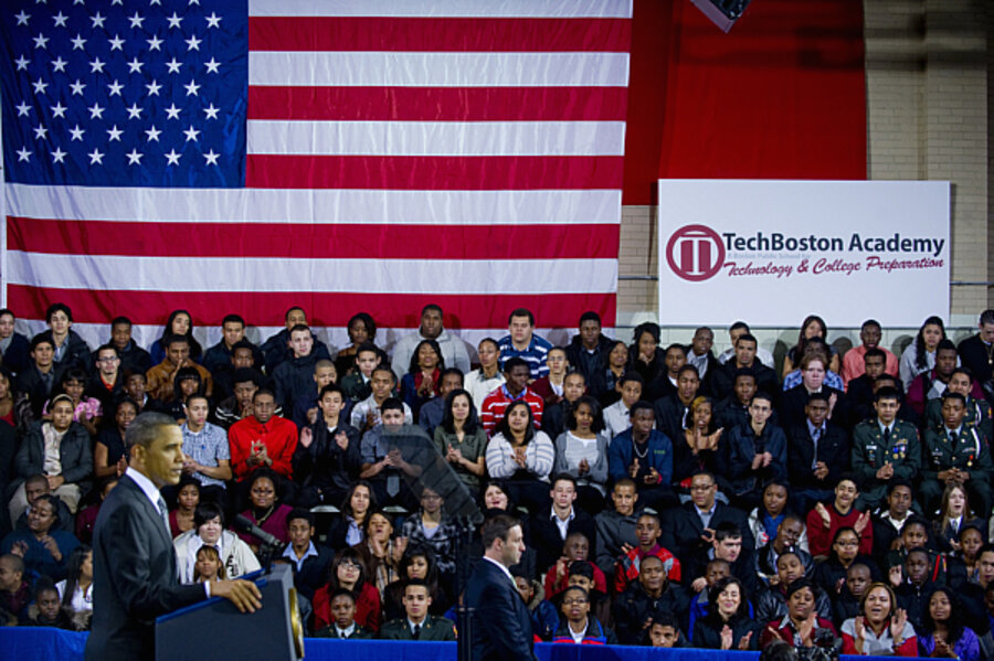 How can US schools reinvent themselves? Look at TechBoston, Obama says ...