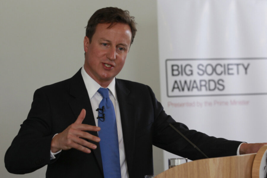 British prime minister David Cameron urges citizens to volunteer – just ...