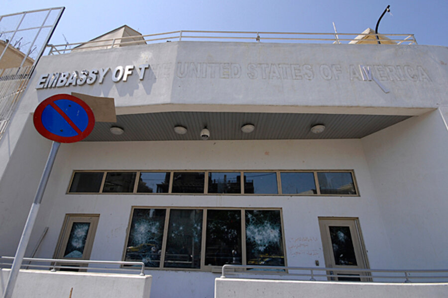 US blames Syrian government for embassy attack in Damascus - CSMonitor.com