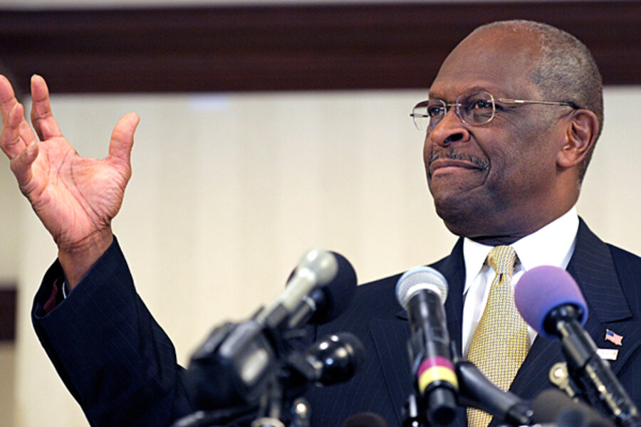 Would it be better for Herman Cain to let the women speak? - CSMonitor.com