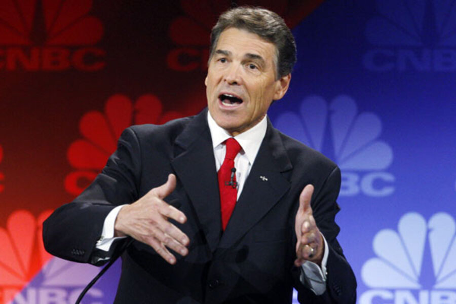 Rick Perry says his campaign won't end - CSMonitor.com