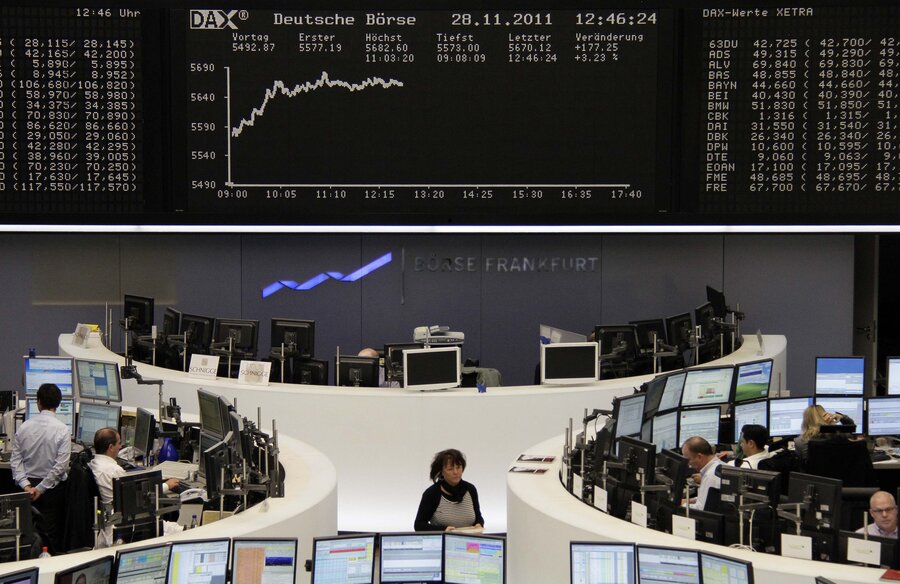 Stocks in Europe rise sharply as policy action looms - CSMonitor.com